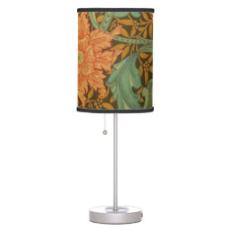 William Morris Single Stem Pattern Art Nouveau Table Lamp | Zazzle