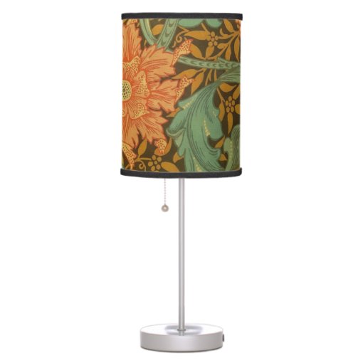 William Morris Single Stem Pattern Art Nouveau Table Lamp | Zazzle