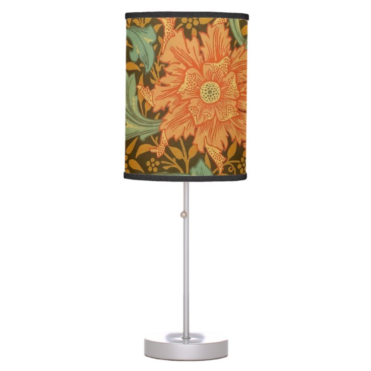 William Morris Single Stem Pattern Art Nouveau Table Lamp | Zazzle
