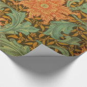William Morris Single Stem Pattern Art Nouveau Wrapping Paper | Zazzle