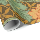 William Morris Single Stem Pattern Art Nouveau Wrapping Paper | Zazzle