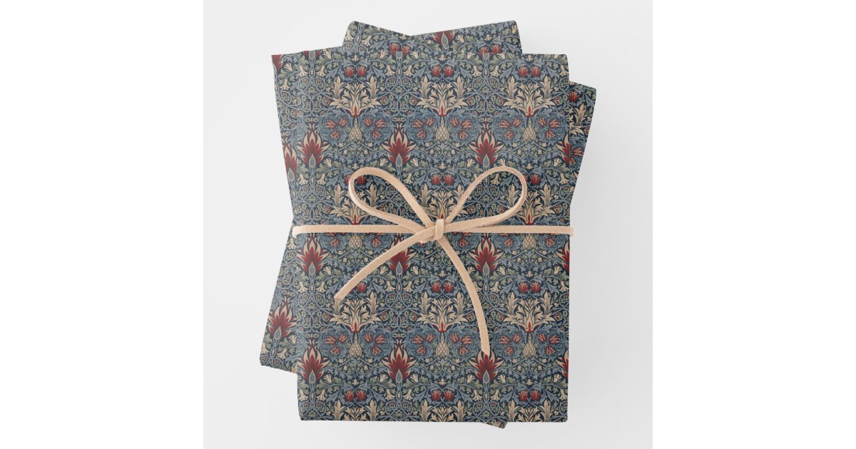 William Morris: Snakeshead Wrapping Paper Sheets | Zazzle