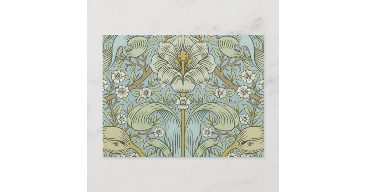 William Morris Spring Thicket Classic Pattern Postcard | Zazzle