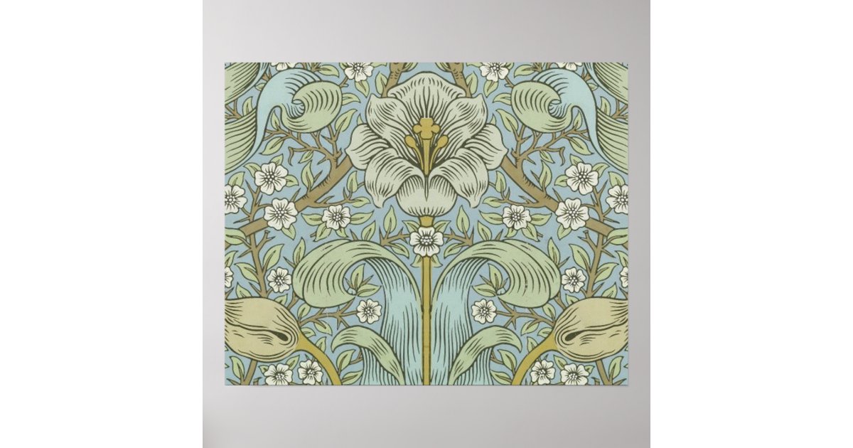 William Morris Spring Thicket Classic Pattern Poster | Zazzle