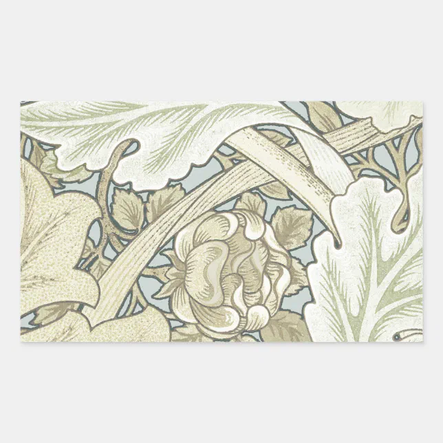 William Morris St James Acanthus Wallpaper Rectangular Sticker | Zazzle