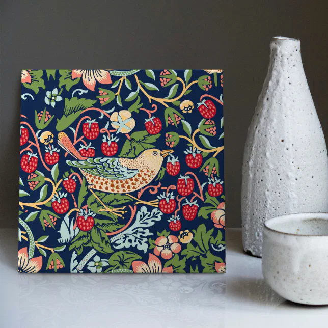 William Morris Strawberry Thief Ceramic Tile | Zazzle William Morris Strawberry Thief Ceramic Tile | Zazzle