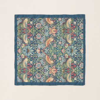 William Morris Strawberry Thief Chiffon Scarf | Zazzle