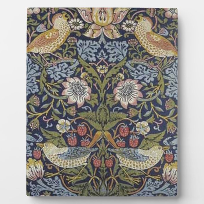 William Morris Strawberry Thief Design 1883 Plaque | Zazzle.com