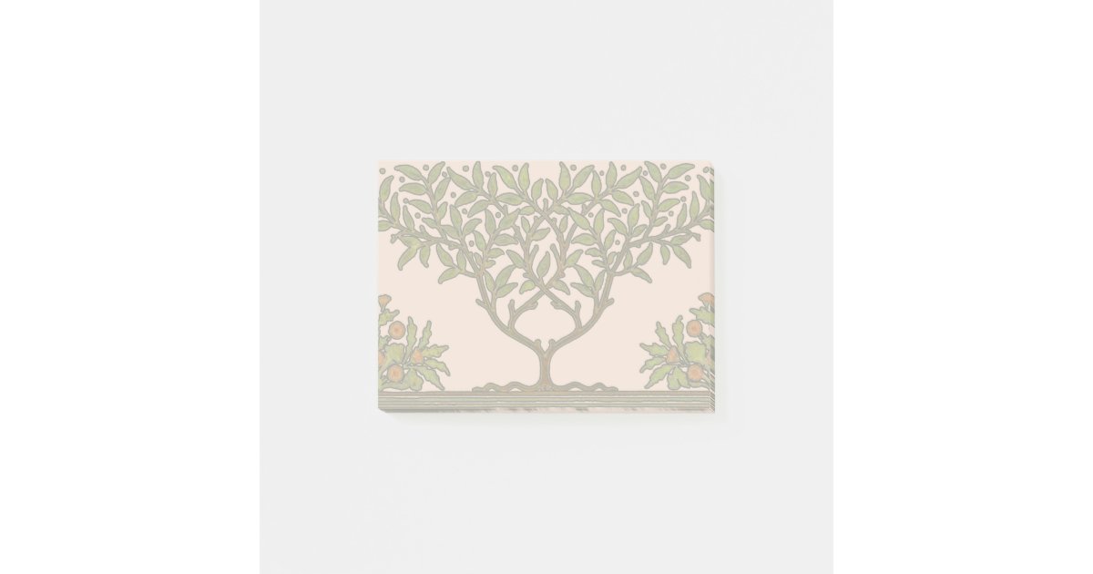 William Morris Tree Frieze Floral Wallpaper Post-it Notes | Zazzle