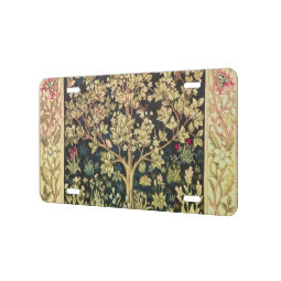 William Morris Tree Of Life License Plate | Zazzle