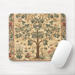 William Morris Tree Of Life Mouse Pad | Zazzle