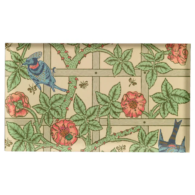 William Morris Trellis Classic Wallpaper Design Place Card Holder | Zazzle