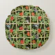 William Morris Trellis Pattern in Green Round Pillow | Zazzle