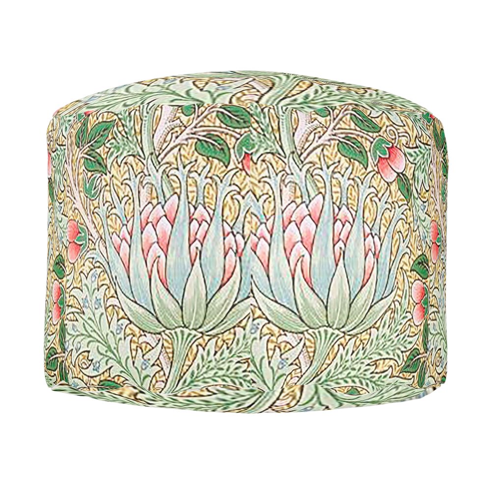 William Morris Vintage Artichoke Floral Pattern Po Pouf sold by Olive ... William Morris Vintage Artichoke Floral Pattern Po Pouf sold by Olive ...