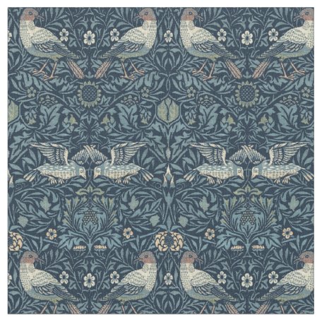 Vintage William Morris Floral Print Pattern Fabric | Zazzle