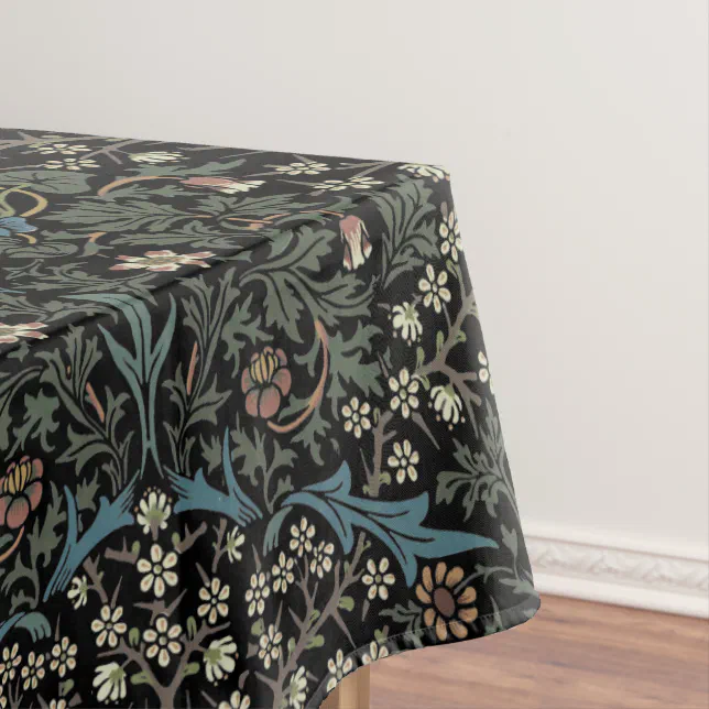 William Morris Vintage Blackthorn Pattern Tablecloth | Zazzle