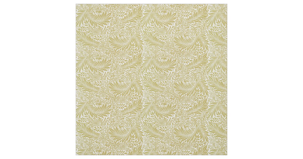 William Morris Vintage Larkspur Pattern Fabric | Zazzle
