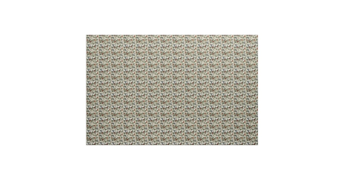 William Morris Vintage “Trellis” Pattern Fabric | Zazzle