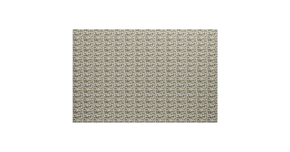 William Morris Vintage “Trellis” Pattern Fabric | Zazzle