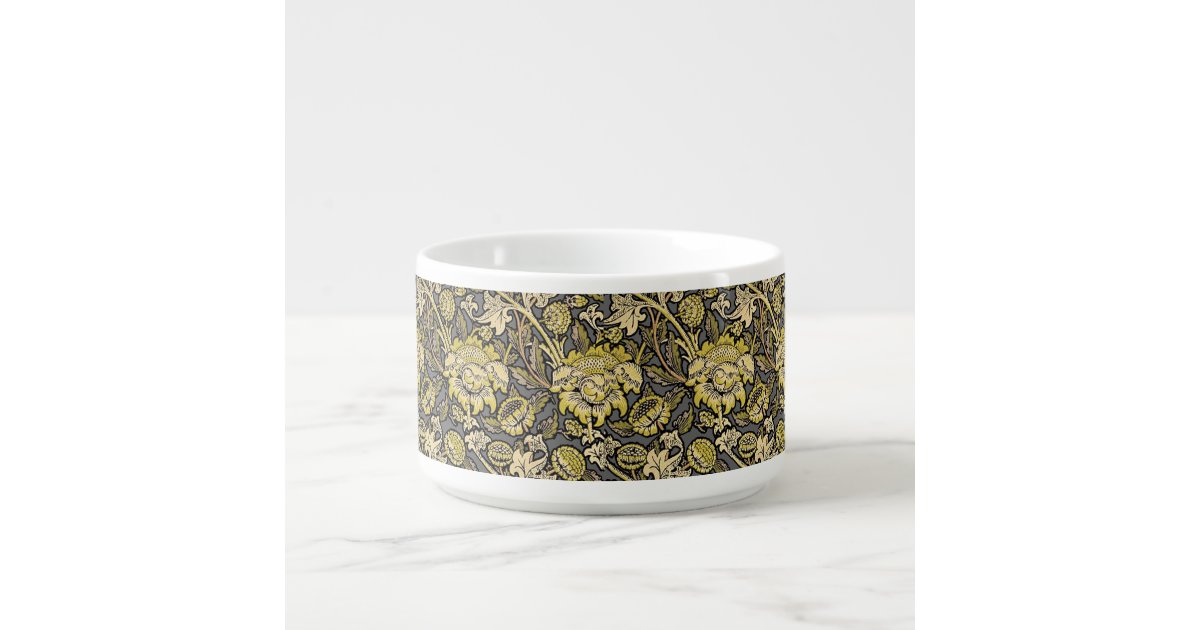 William Morris Wey Floral Wallpaper Bowl | Zazzle