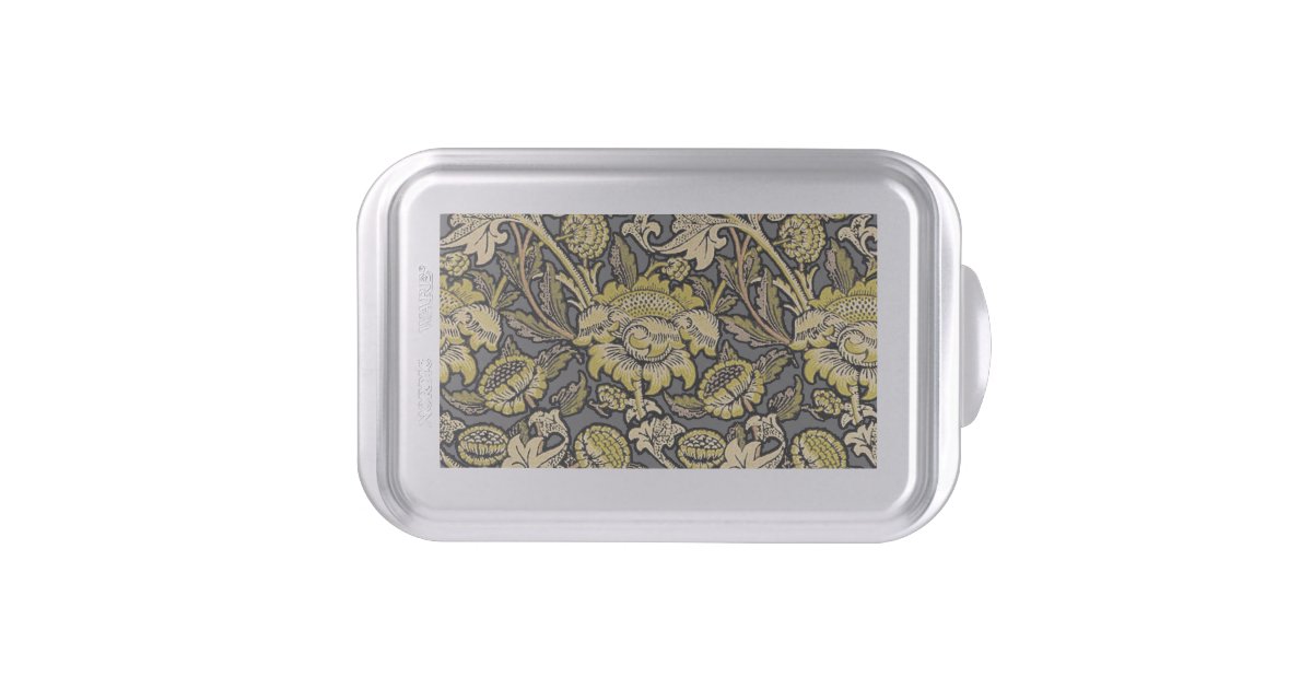 William Morris Wey Floral Wallpaper Cake Pan | Zazzle William Morris Wey Floral Wallpaper Cake Pan | Zazzle