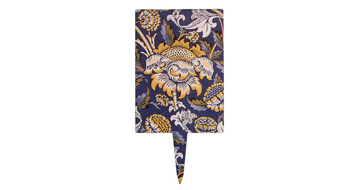 William Morris Wey Floral Wallpaper Cake Topper | Zazzle William Morris Wey Floral Wallpaper Cake Topper | Zazzle