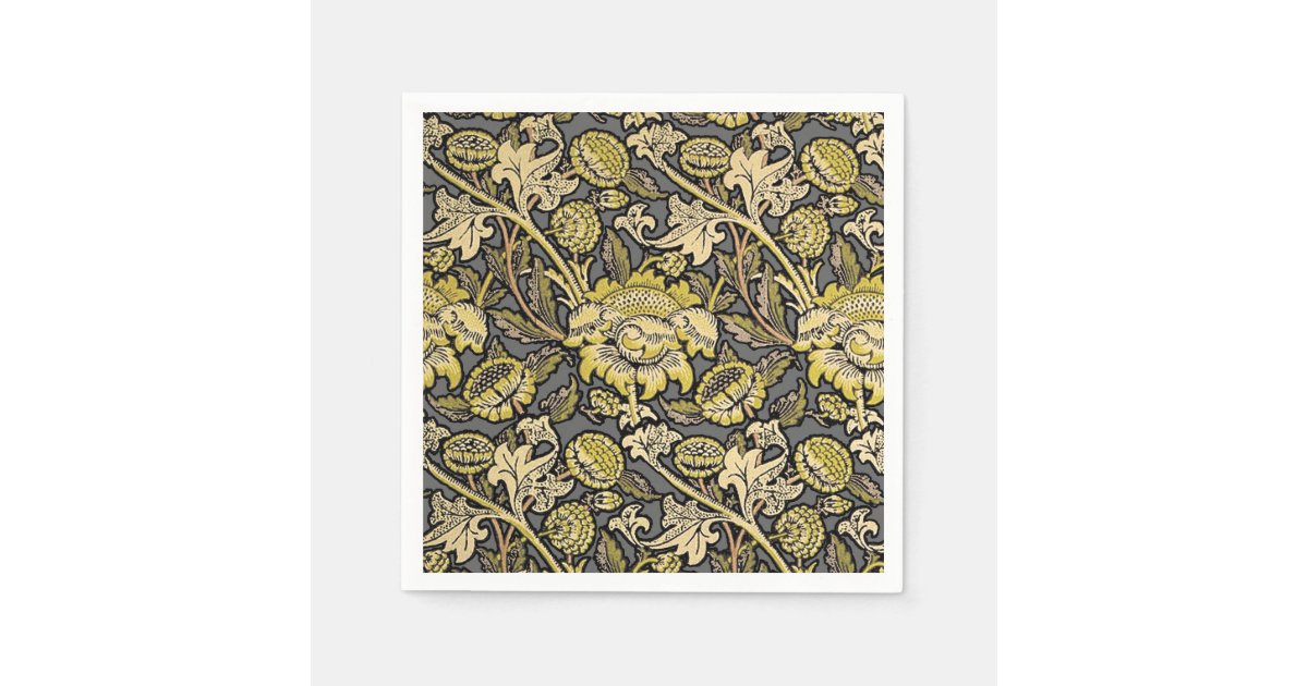 William Morris Wey Floral Wallpaper Napkins | Zazzle William Morris Wey Floral Wallpaper Napkins | Zazzle