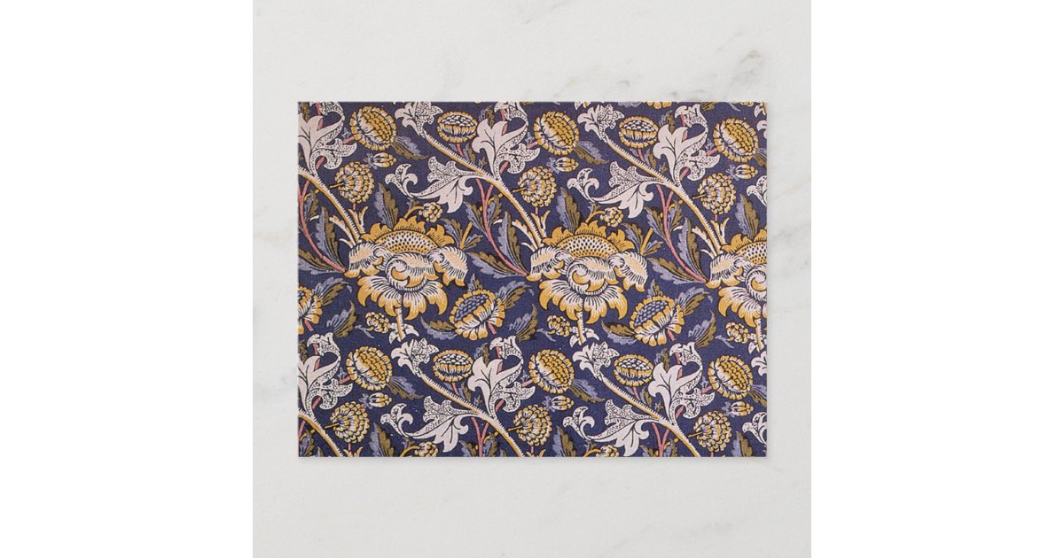 William Morris Wey Floral Wallpaper Postcard | Zazzle William Morris Wey Floral Wallpaper Postcard | Zazzle