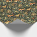 William Morris Woodland Floral Rabbits Christmas Wrapping Paper | Zazzle
