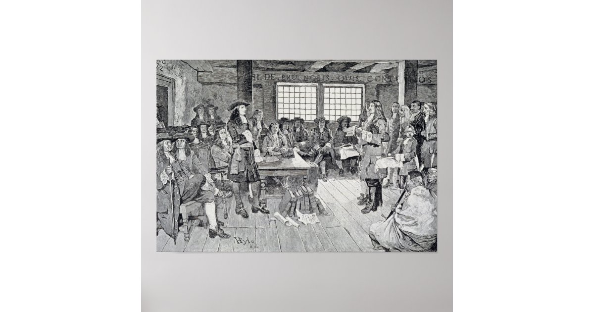 William Penn in Conference with the Colonists Poster | Zazzle