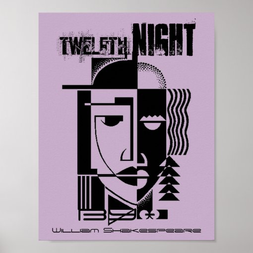 William Shakespeare 12th Night Twelfth Poster | Zazzle