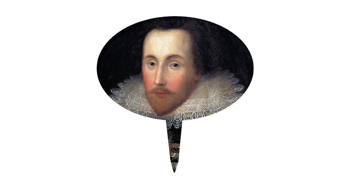 william shakespeare cake topper | Zazzle
