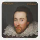 William Shakespeare Cobbe Portrait circa 1610 Square Sticker | Zazzle
