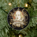 William Shakespeare Crest (Gold) Ceramic Ornament | Zazzle