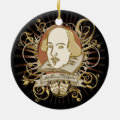 William Shakespeare Crest (Gold) Ceramic Ornament | Zazzle