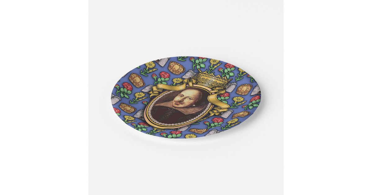 William Shakespeare Paper Plates | Zazzle