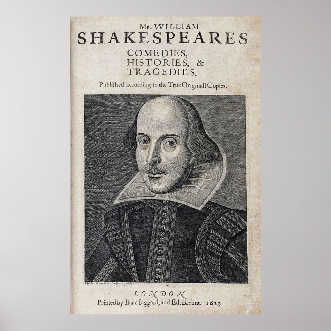 William Shakespeare Portrait Poster | Zazzle