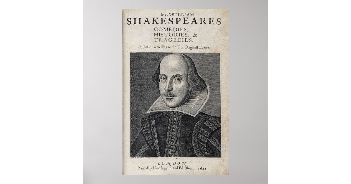 William Shakespeare Portrait Poster | Zazzle