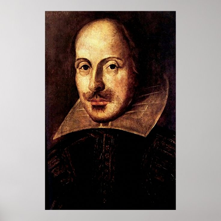 William Shakespeare Portrait Poster | Zazzle