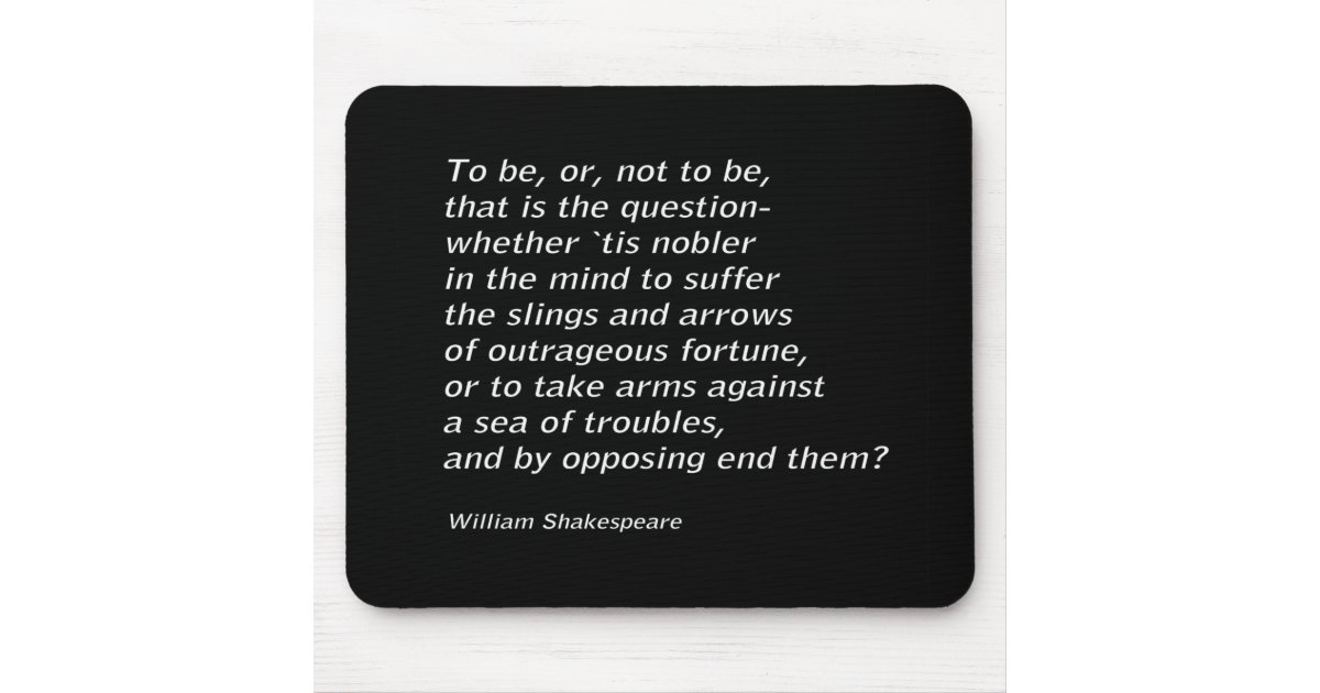 William Shakespeare`s `Hamlet` Mouse Pad | Zazzle