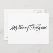 William Shakespeare Signature Postcard | Zazzle