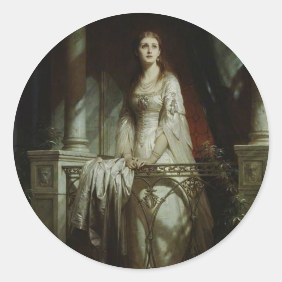 William Shakespeare's Juliet Classic Round Sticker | Zazzle