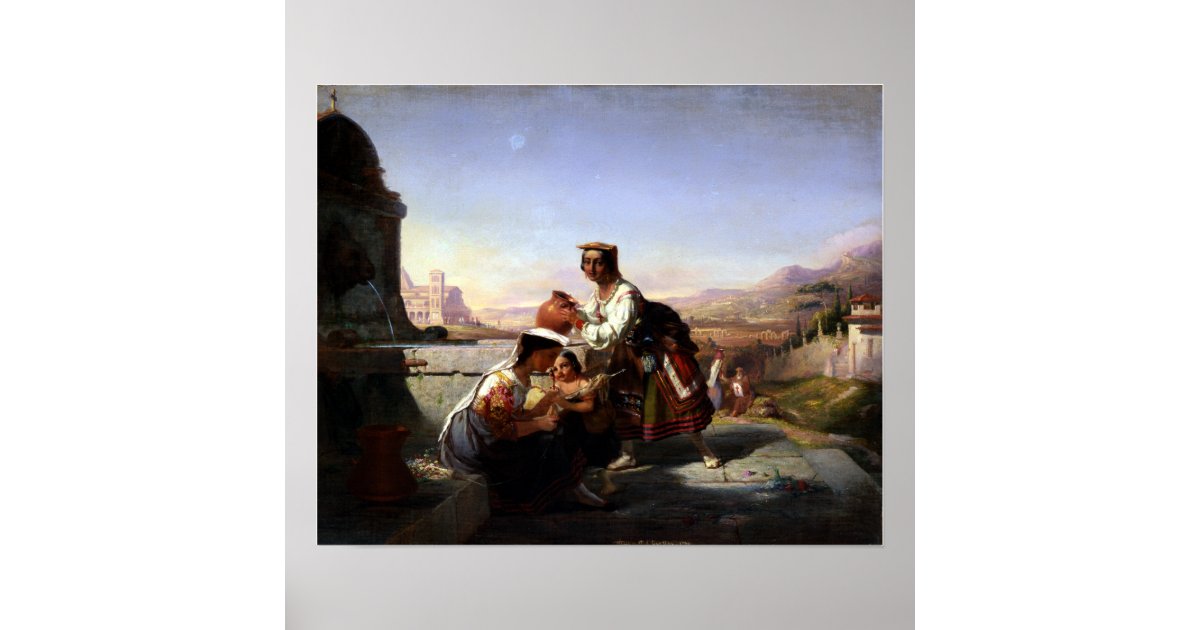 William Tolman Carlton Italian Scene Poster | Zazzle