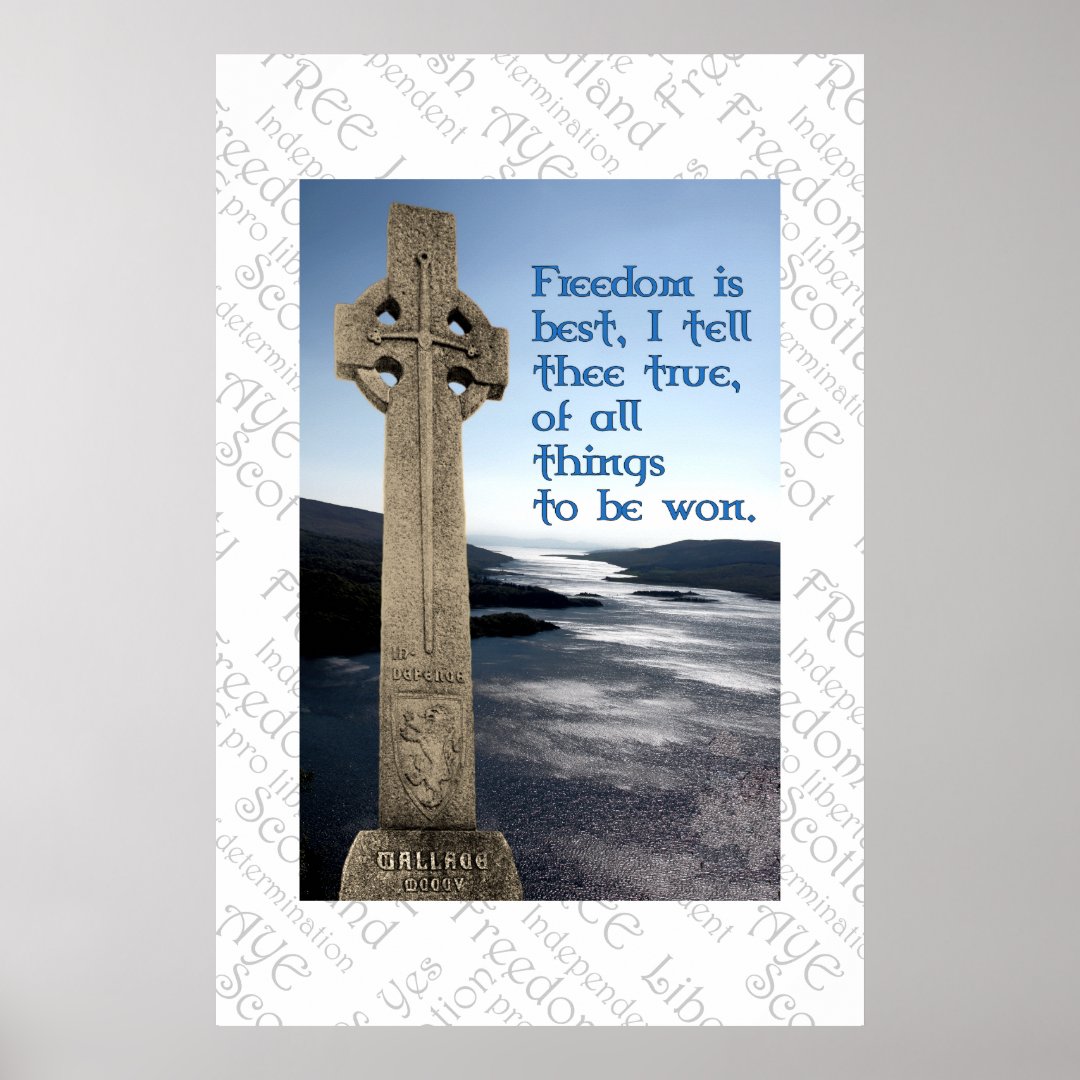 William Wallace Scottish Freedom Poster | Zazzle