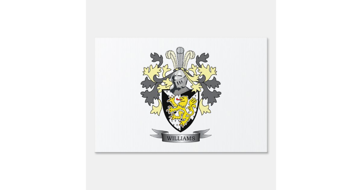 Williams Coat of Arms Yard Sign | Zazzle
