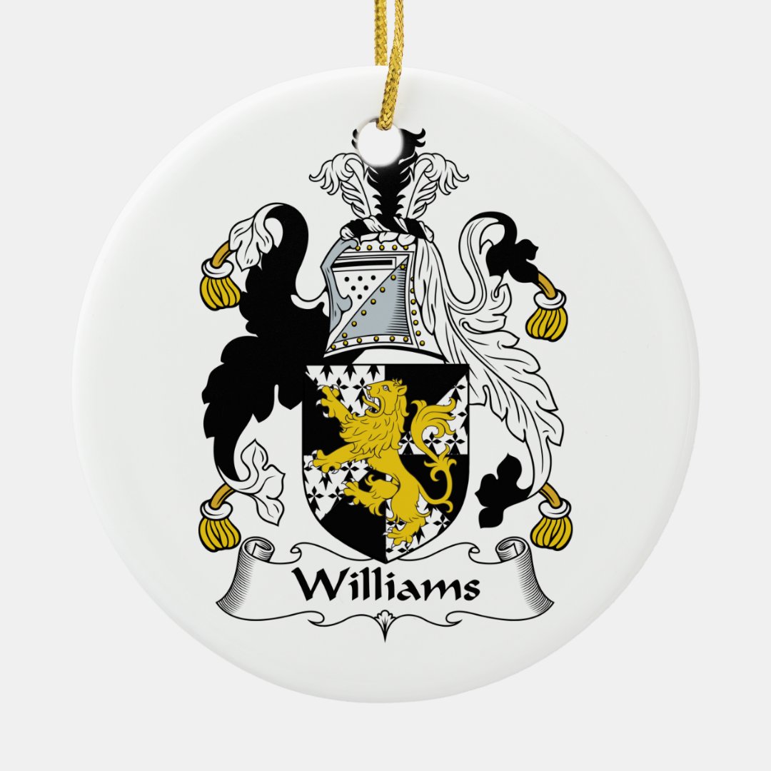 Williams Family Crest Ceramic Ornament | Zazzle