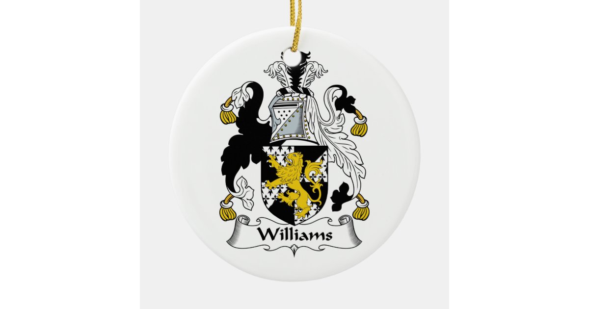 Williams Family Crest Ceramic Ornament | Zazzle