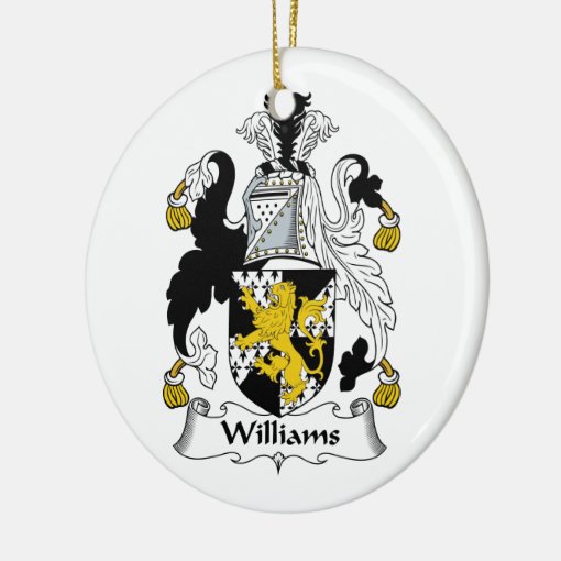 Williams Family Crest Ceramic Ornament | Zazzle