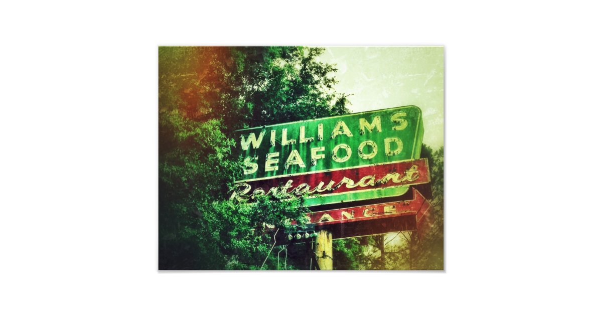 Williams Seafood Sign | Zazzle