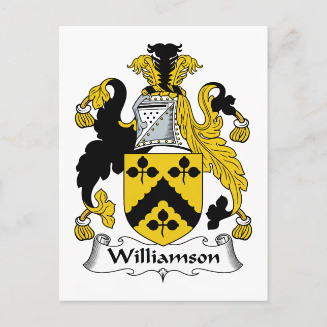 Williamson Family Crest Postcard | Zazzle